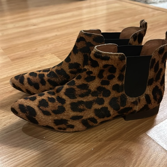 Shoes | Madewell Cheetah Calf Hair Bootie | Poshmark